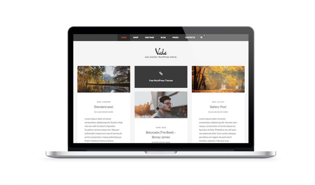 Bazaar, free e-commerce WordPress and WooCommerce theme